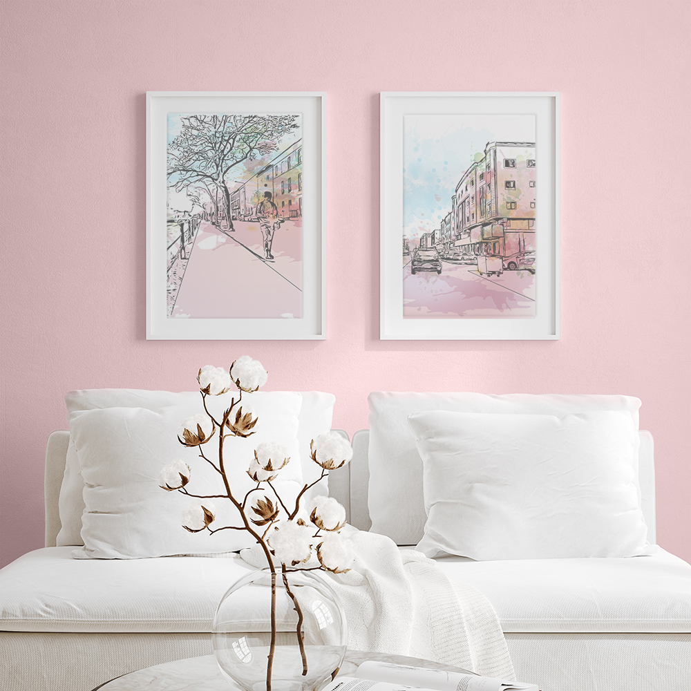 Pastel Colours - Boomerang Paint